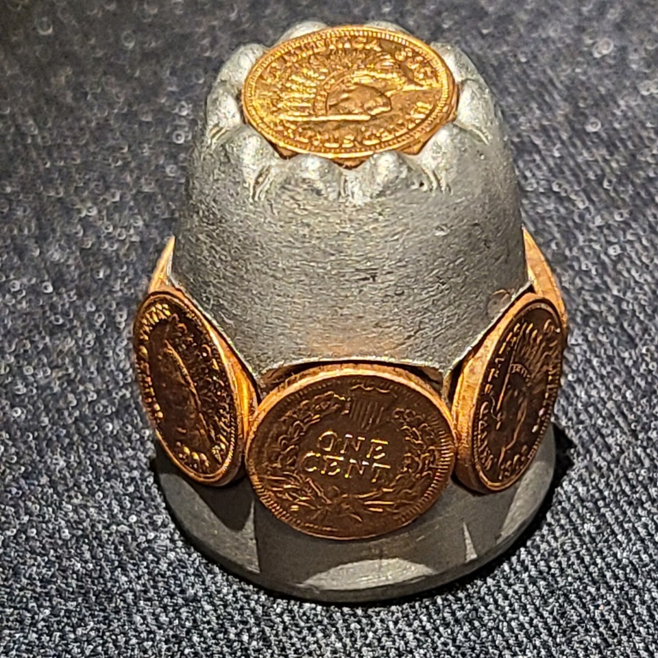 Lot of 12 Vintage Decorative Thimbles – Porcelain & Metal – Butterflies ...