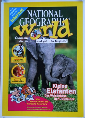 GERMAN MAGAZINE PROMO POSTER 2005 - NATIONAL GEOGRAPHIC WORLD - LITTLE ...