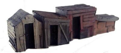 HO Hobo Shanties run down homeless shacks Comes Finished | eBay