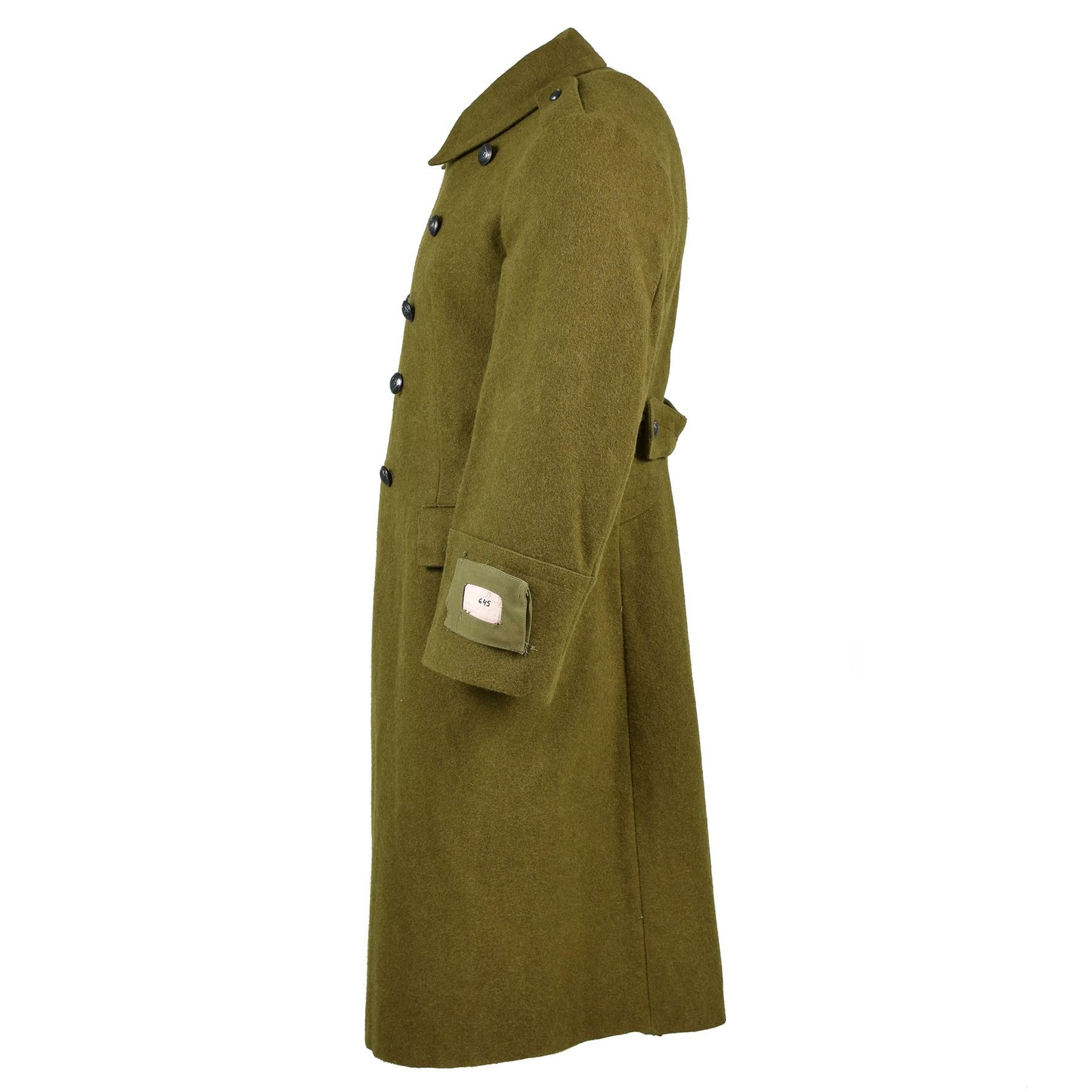 Genuine Romanian Trench Coat Military Army Wool Overcoat Heavy Winter ...