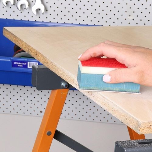 Rocket SANDING SPONGE KIT Multi-Surface Use, 3-Grades Coarse Medium ...