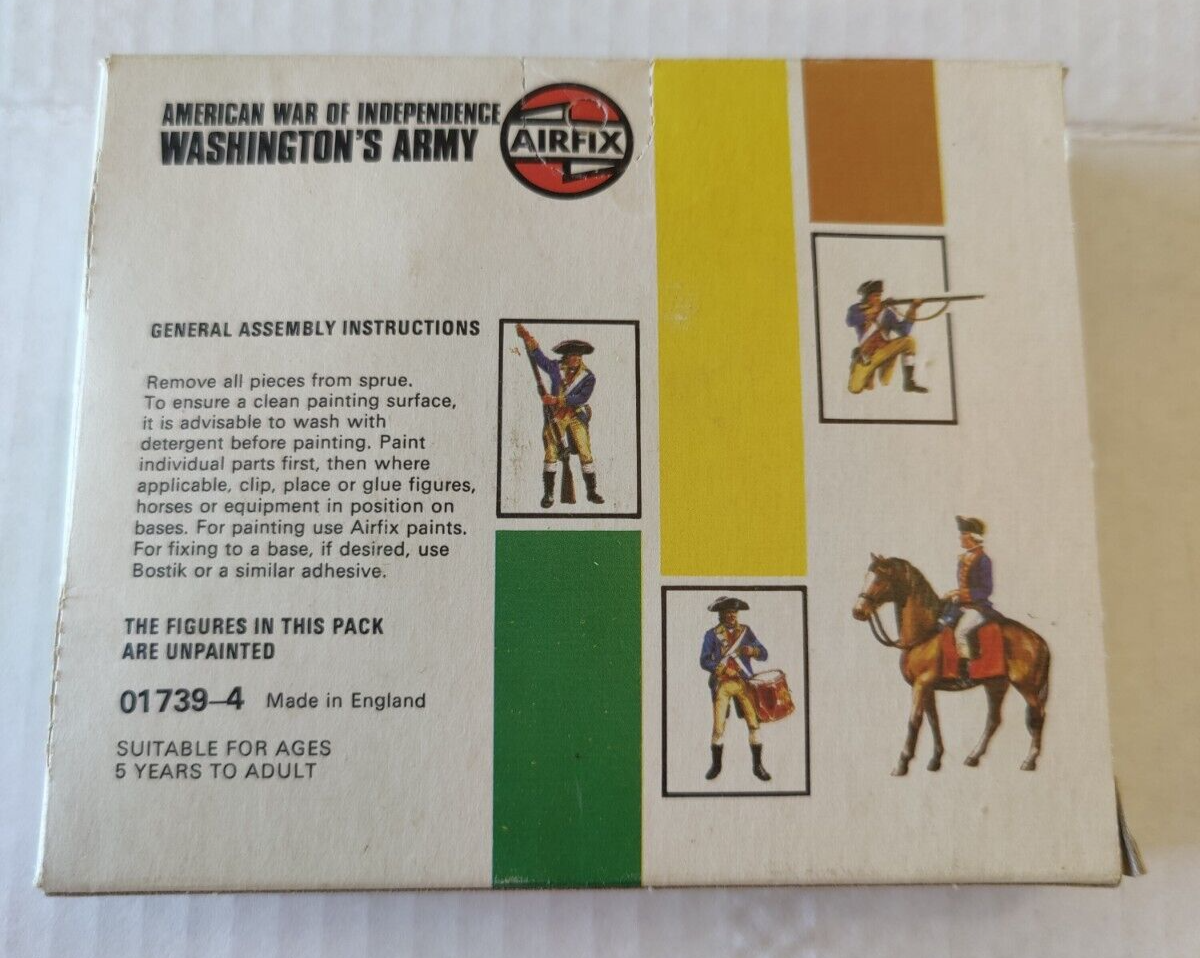 Airfix ho/00 Scale Model American War of Independence Washington's Army ...