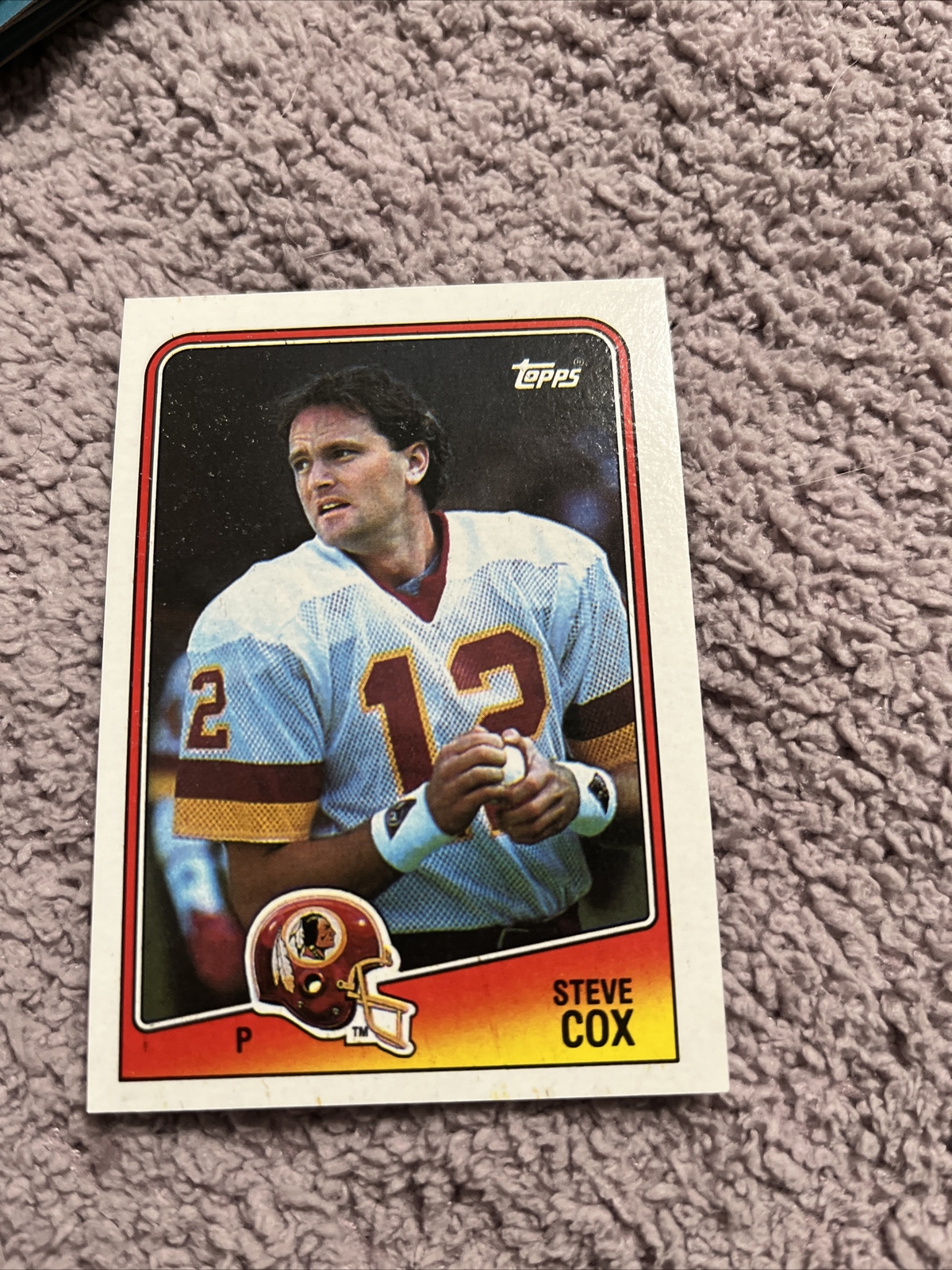 1988 Topps Football #15 Steve Cox Washington Redskins | eBay