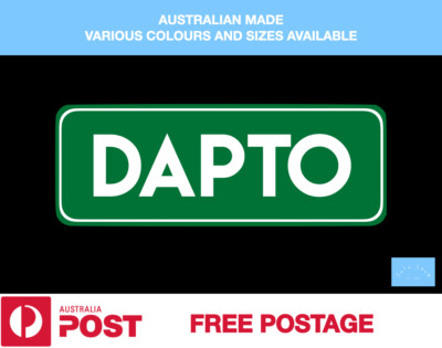 Dapto - Permanent Vinyl Sticker Decal, Brand New, For Car, Laptop ...
