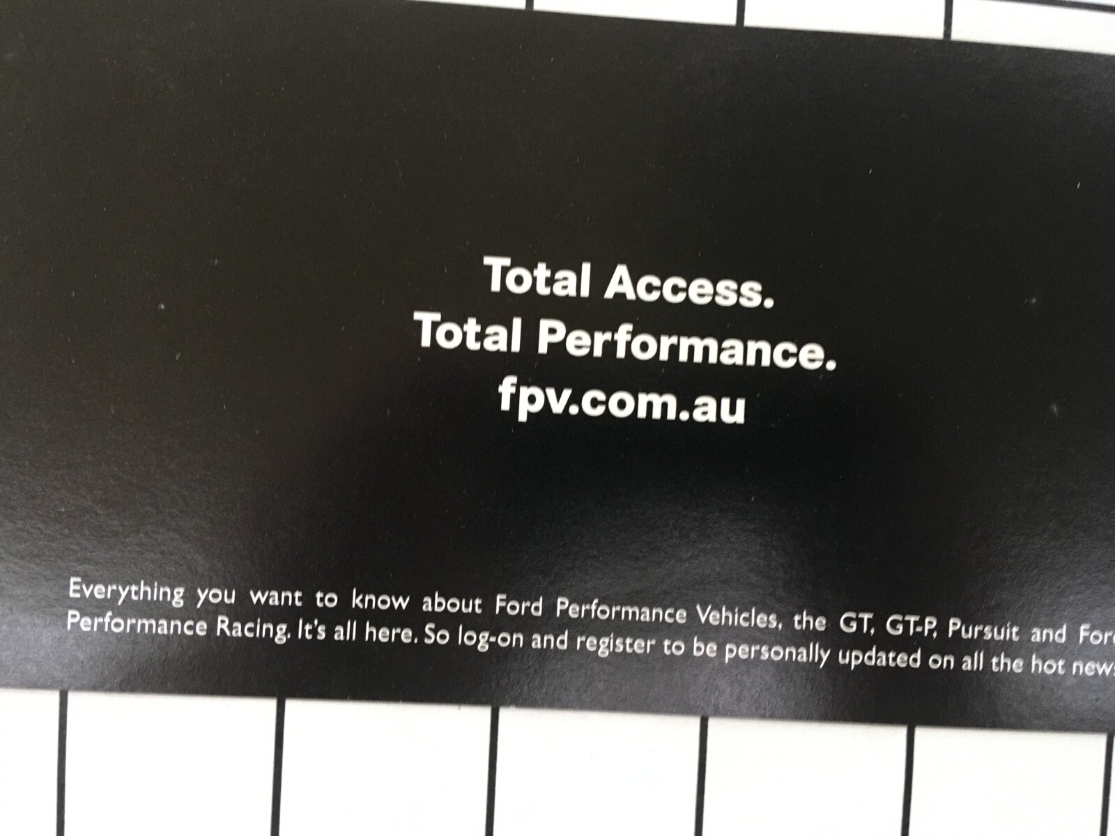 Ford FPV postcard | eBay