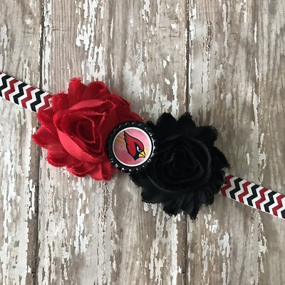 Arizona Cardinals elastic infant, toddler, or adult sized headband bow ...