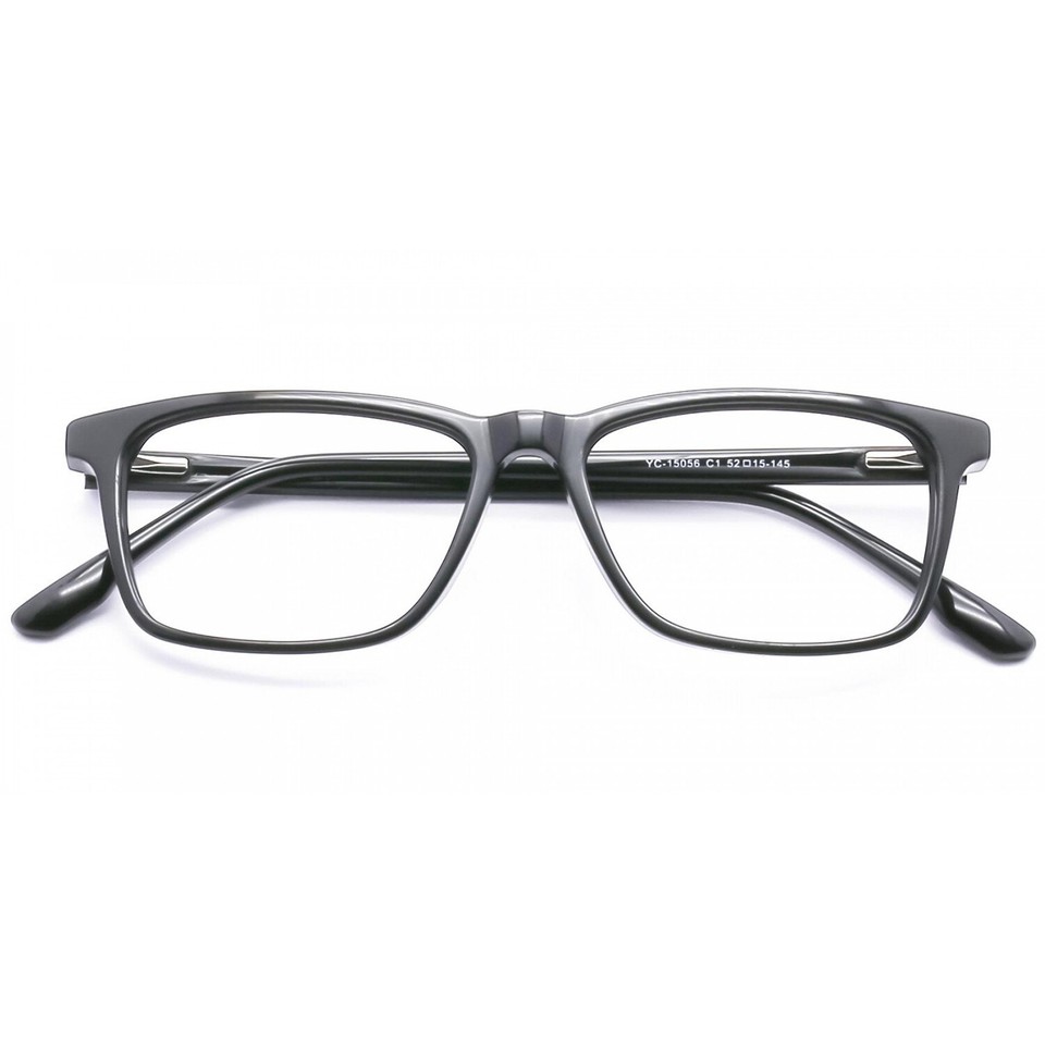 Rectangular Clear Acetate Glasses for Men Women Spring Hinges ...