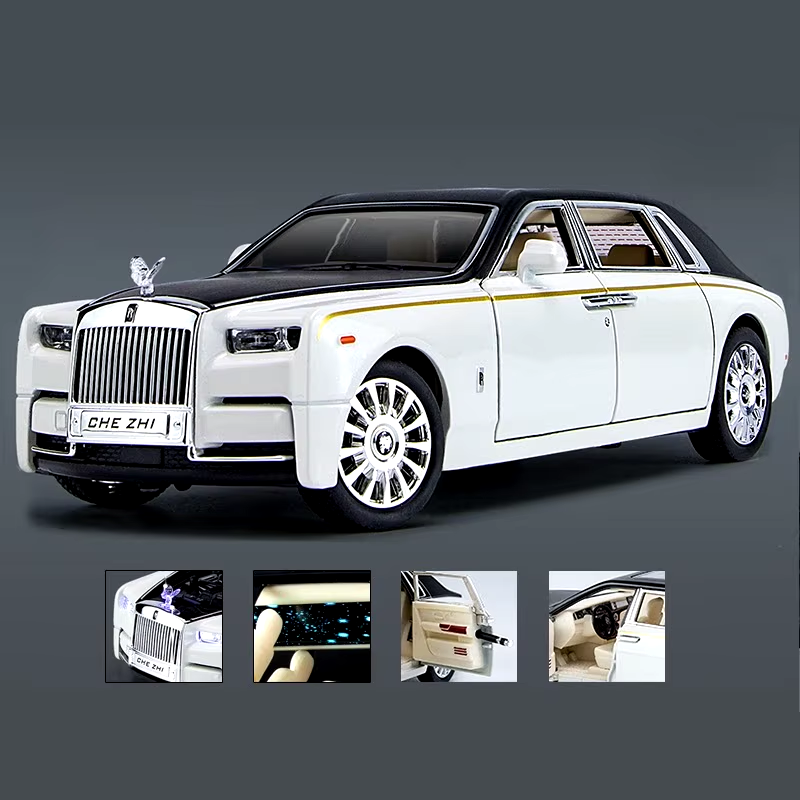 1/24 Rolls Royce Phantom Alloy Luxy Car Model Diecast Metal Toy ...