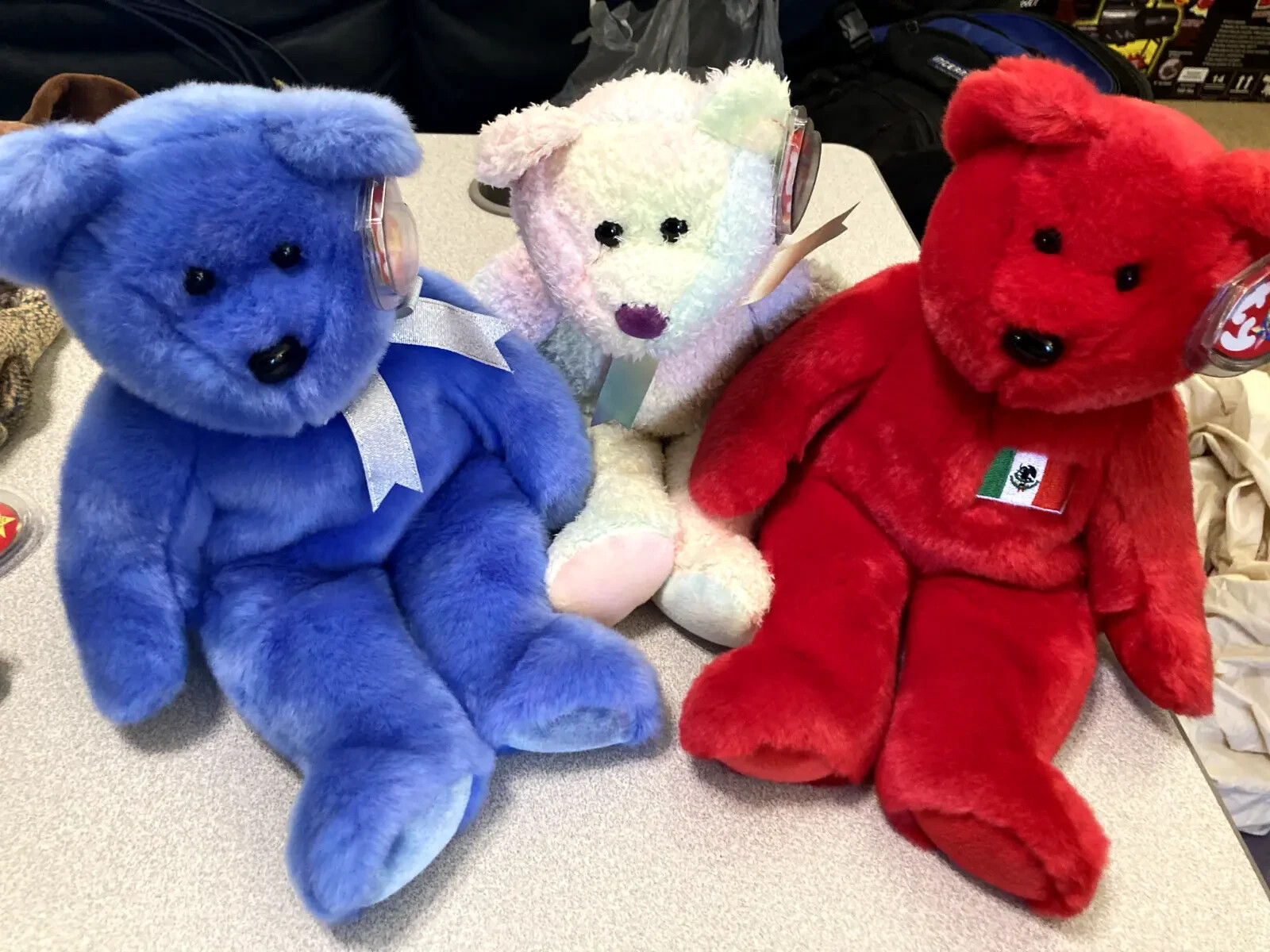 Lot 3 TY Beanie Buddies - Osito Groovy Clubby II | eBay