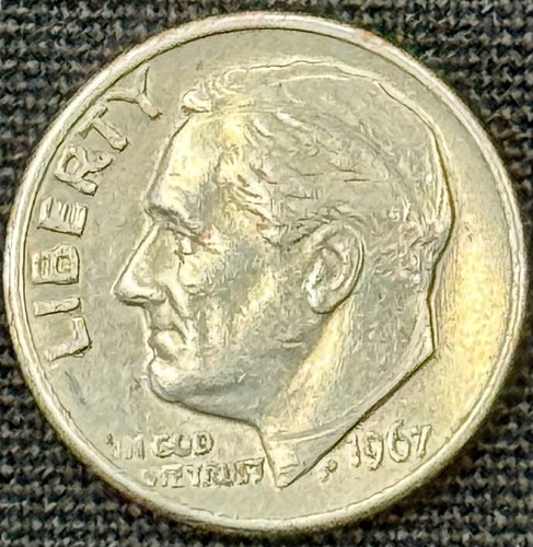 1967 No Mint Mark Circulated Some Detail Roosevelt Dime | eBay