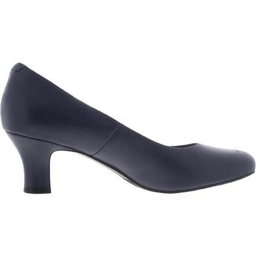 Array Womens Flatter Navy Leather Evening Pumps Shoes 6.5 Medium (B,M ...