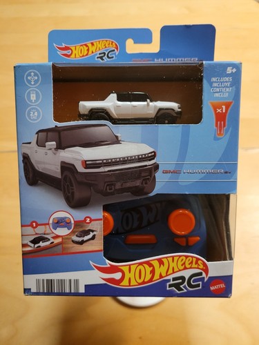 Hot Wheels RC GMC Hummer EV White radio controlled 1/64 scale New Ships ...