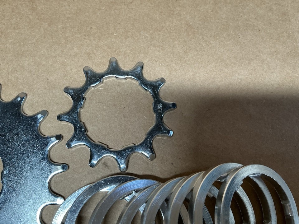 Single Speed Conversion Kit Cogs & Spacers, 12 & 20 Tooth Road/MTB/City ...