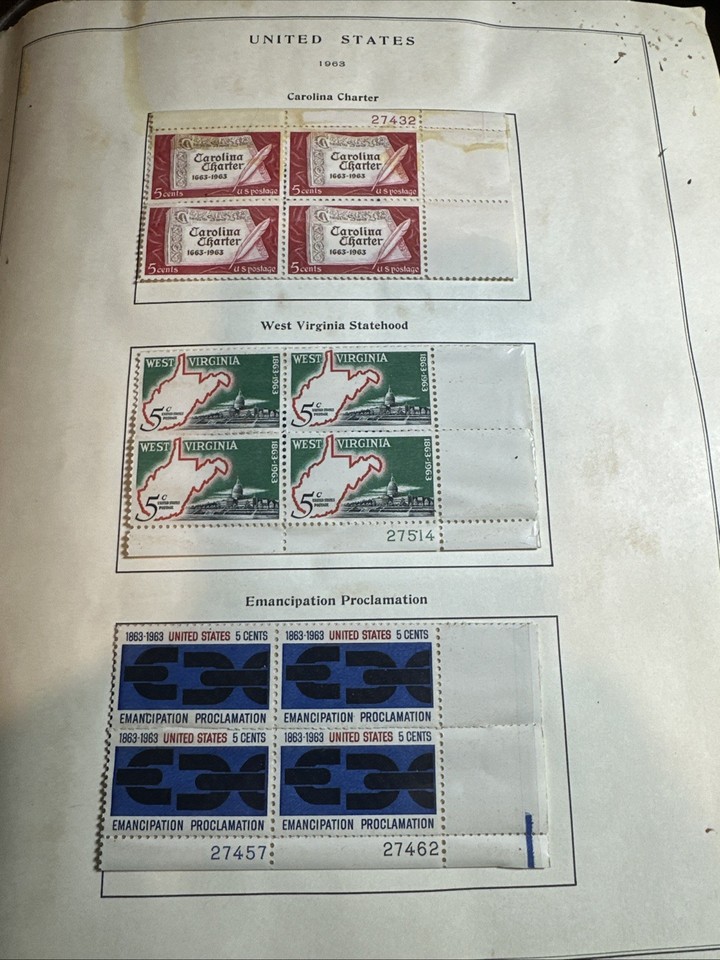 US Stamp Book W/ 358 Block Commemorative Stamps Fv$232 1963-79 | eBay