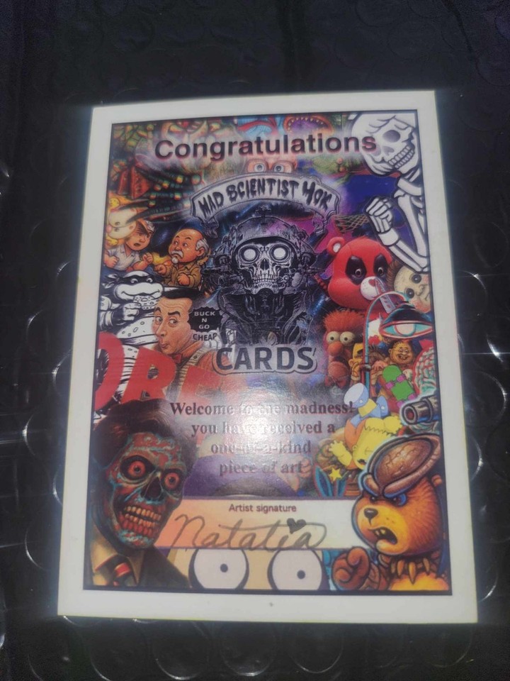 Mad Scientist 40K GPK Spoof SP Sketch Card 1/1 Mounted Alf | eBay