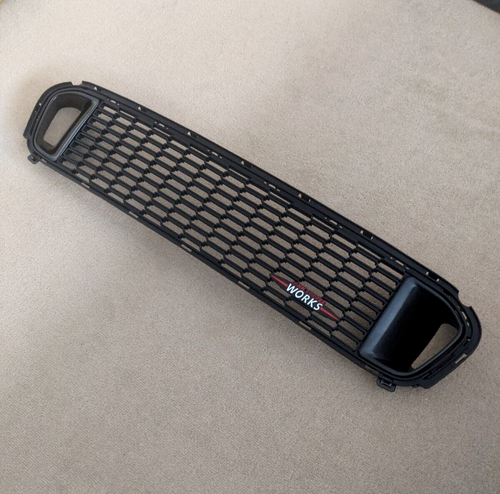 R58 MINI Cooper S JCW Front Bumper Grille Brake Ducts Small Black Badge ...
