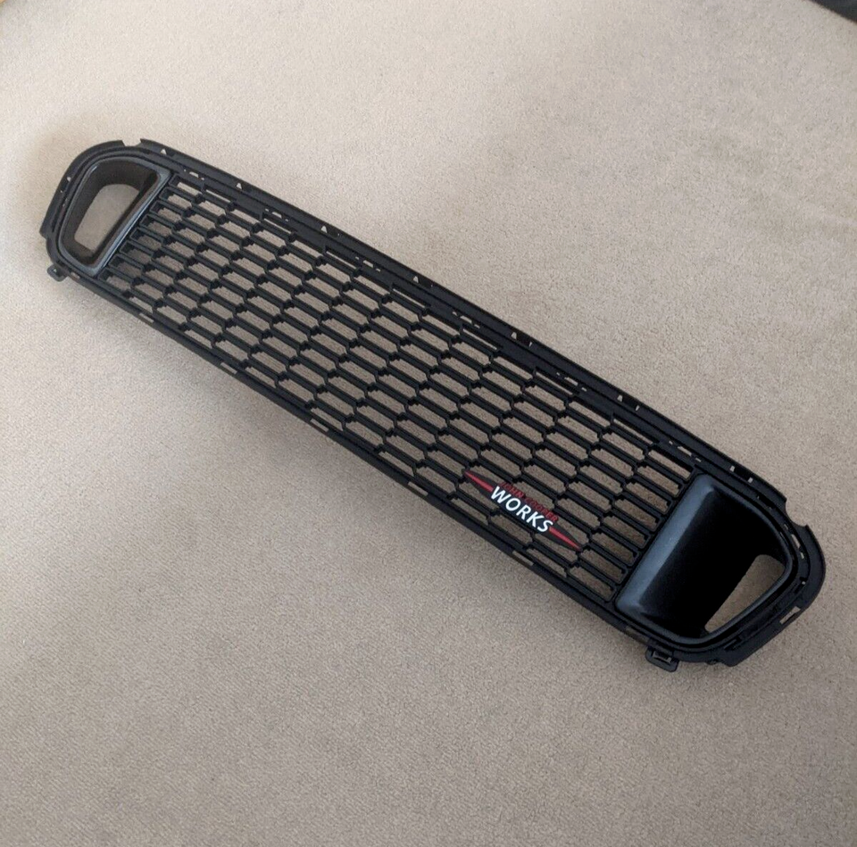 R58 MINI Cooper S JCW Front Bumper Grille Brake Ducts Small Black Badge ...