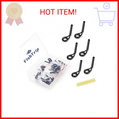 FishTrip Micro Rod Tips Repair Kit - 30pcs Baitcasting Rods Fishing Rod ...