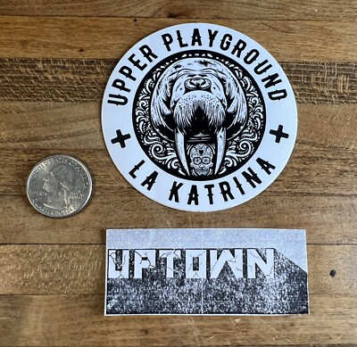 Upper playground LA Katrina Walrus Matte Sticker Graffiti David Choe ...