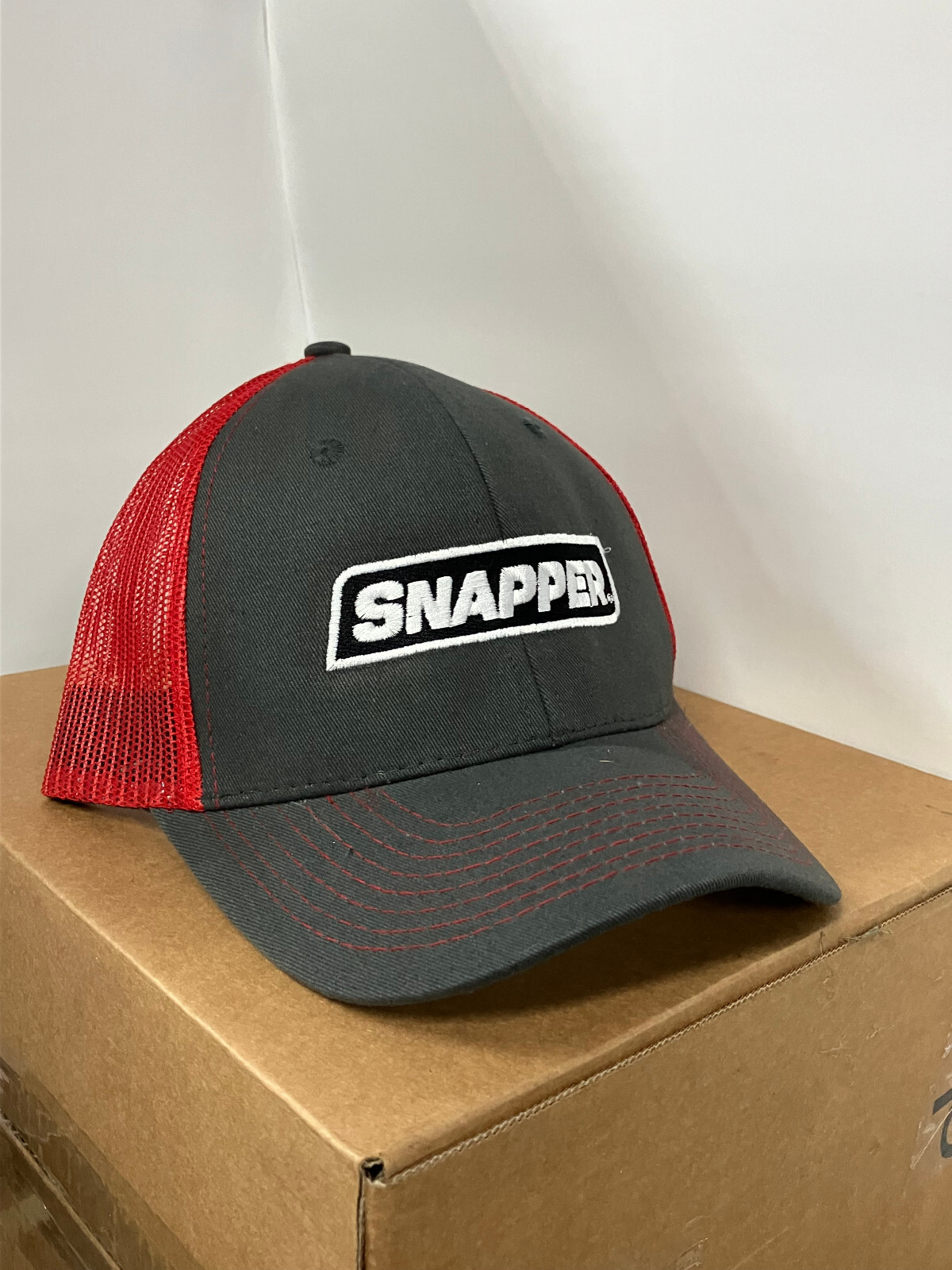 Snapper Lawn Mowers Gray/Red Baseball Dad Trucker Cap Hat One Size ...