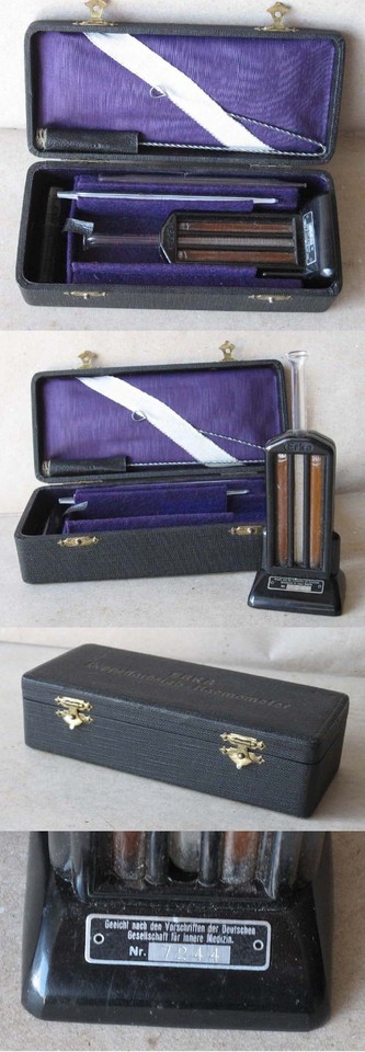 ANTIQUE GERMAN MEDICAL INSTRUMENT HAEMOMETER ERKA / MINT CONDITION ...