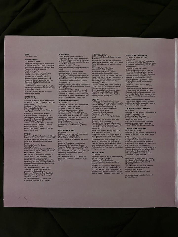 Tyler The Creator Igor Vinyl 190759652213 | eBay