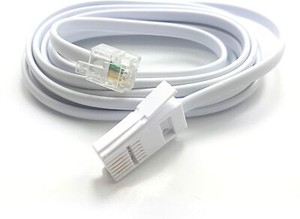 3m Telephone Line Extension Cable RJ11 ADSL Modem Phone Line BT Virgin ...