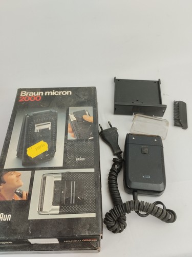 Ancien Rasoir Électrique Braun Micron 2000 Avec Boîte Fonctionne ...
