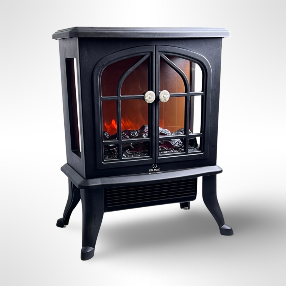 DBL MAX Fireplace Electric Heater Log Burning Flame Effect Stove 2000 Watt | eBay UK