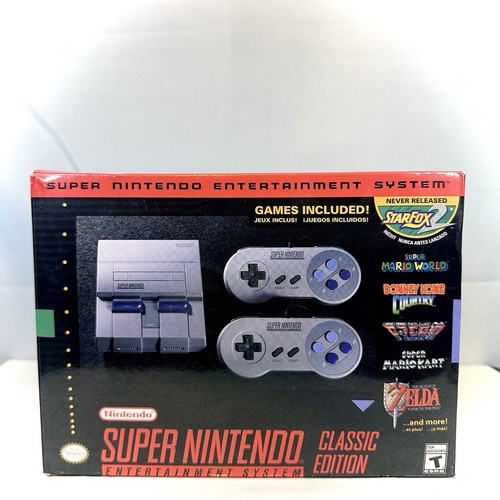 Super Nintendo Classic Mini SNES Entertainment System 21 Game Console ...
