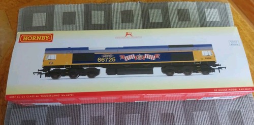 Hornby R3902 Class 66 Diesel 66725 'SUNDERLAND'. GBRf Livery. Brand New ...