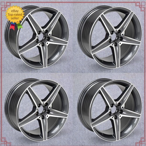 4pcs 18" Wheel Rim For Mercedes-Benz C200 C300 C350 E200 E300 E350 Rims ...