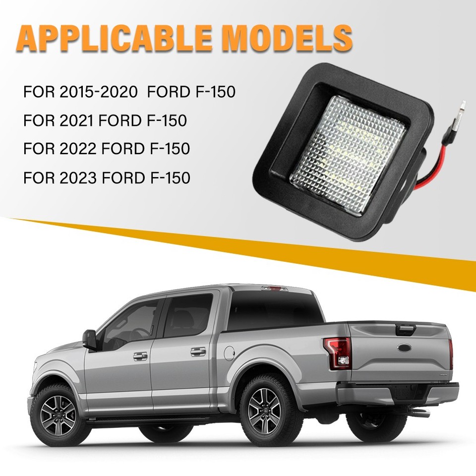2Pcs White LED License Plate Tag Lights For Ford F150 2015-2023 Tag ...