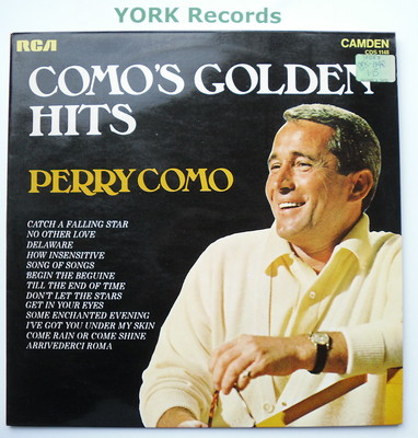 PERRY COMO - Como's Golden Hits - Excellent Con LP Record RCA Camden ...