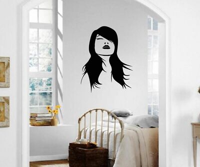 Wall Stickers Vinyl Decal Hot Sexy Girl Oriental Woman Beautiful Hair ...