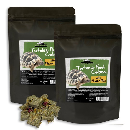 Reptile World Tortoise Food Cubes with Flowers 2kg - 100% Natural ...