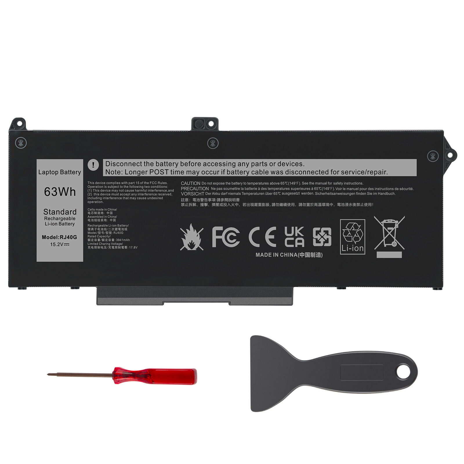 RJ40G M033W Battery For Dell Latitude 5420 5520 Precision 3560 01K2CF ...