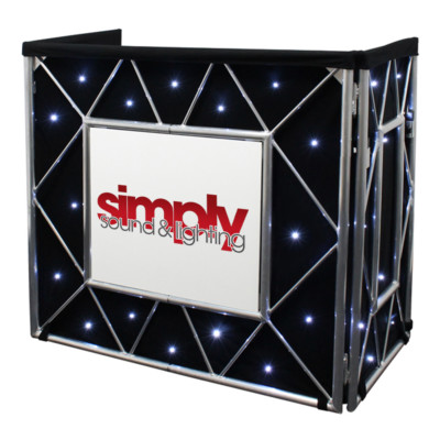 Equinox Truss Booth Starcloth White LED Curtain DJ Disco Setup | eBay