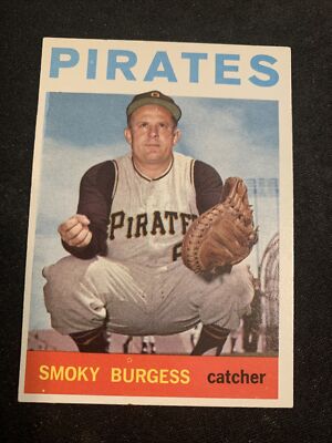 1964 Topps Baseball Card #37 Smoky Burgess Pittsburgh Pirates NmMt Free ...