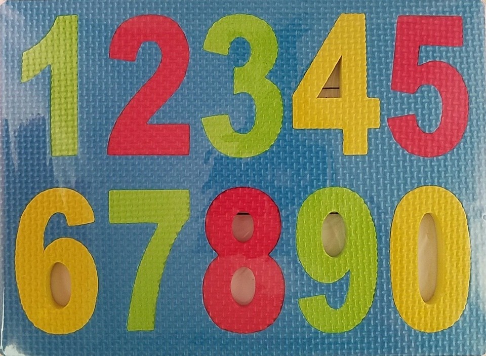 Learning Letter & Number Foam Puzzles, Select: Puzzle & Color L72 | eBay