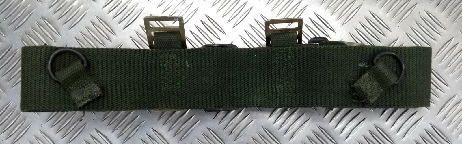 WWII Type Webbing Belt M39 M40 Leather Canvas Genuine Vintage Military ...
