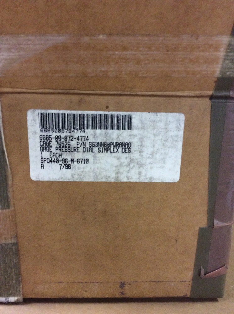 SG3NN60PWRANAG Pressure Dial Simplex Des Gage | eBay