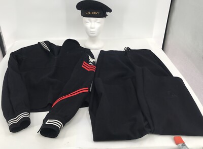 1940s WWII US Navy Cracker Jack Uniform Set With Hat Cap Identified ...