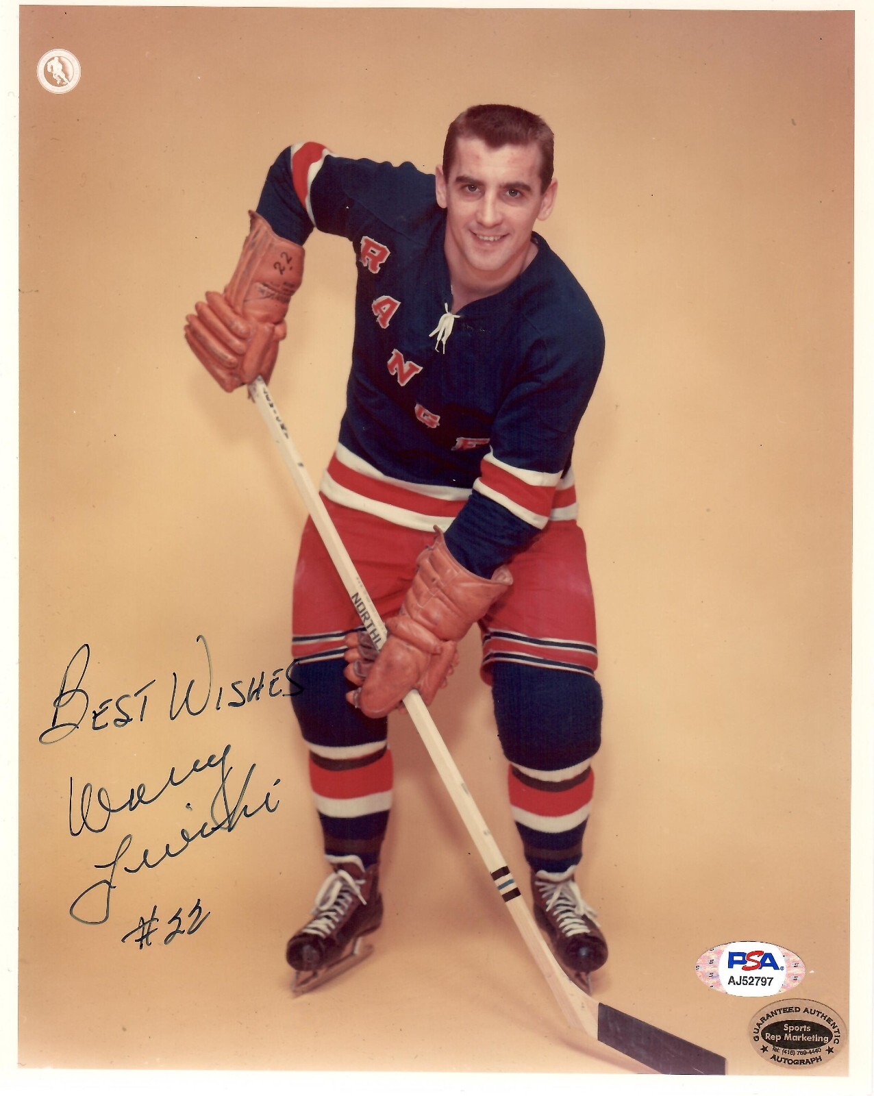 Danny Lewicki autographed signed inscribed 8x10 photo NHL New York ...