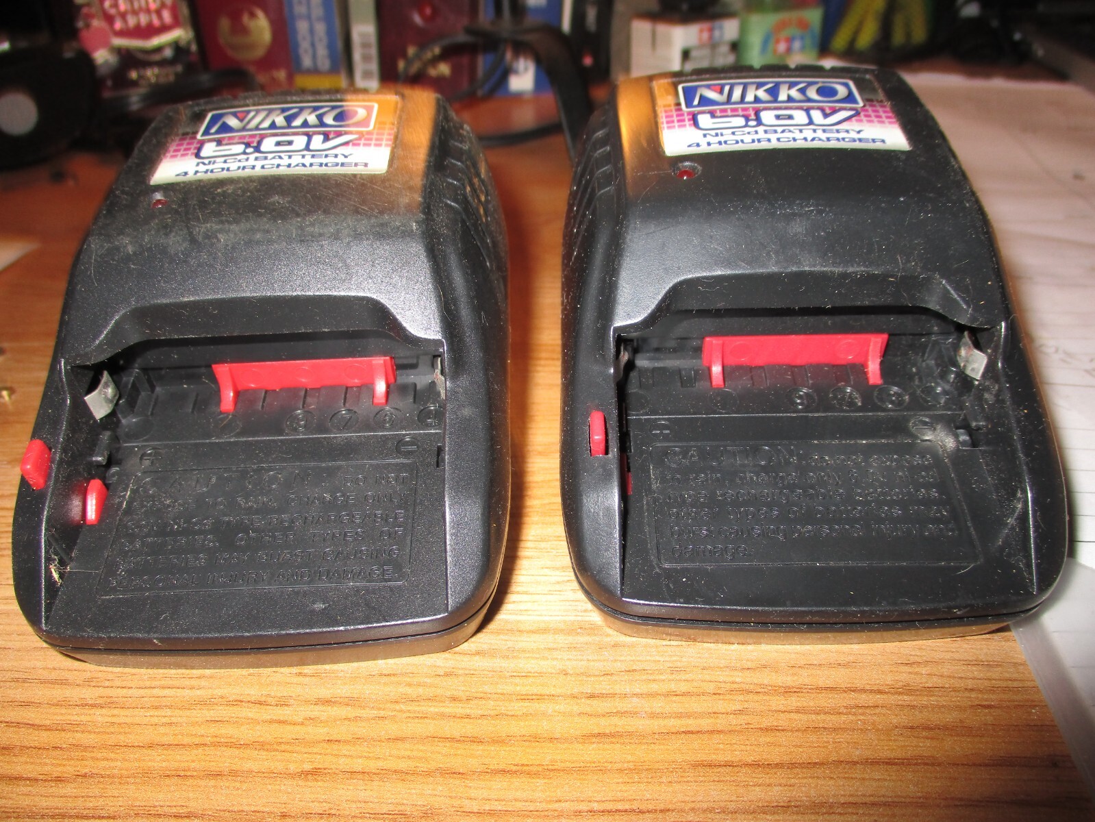 (2) Original Vtg NIKKO RC Radio Control 6.0 Volt NiCd Battery Chargers ...