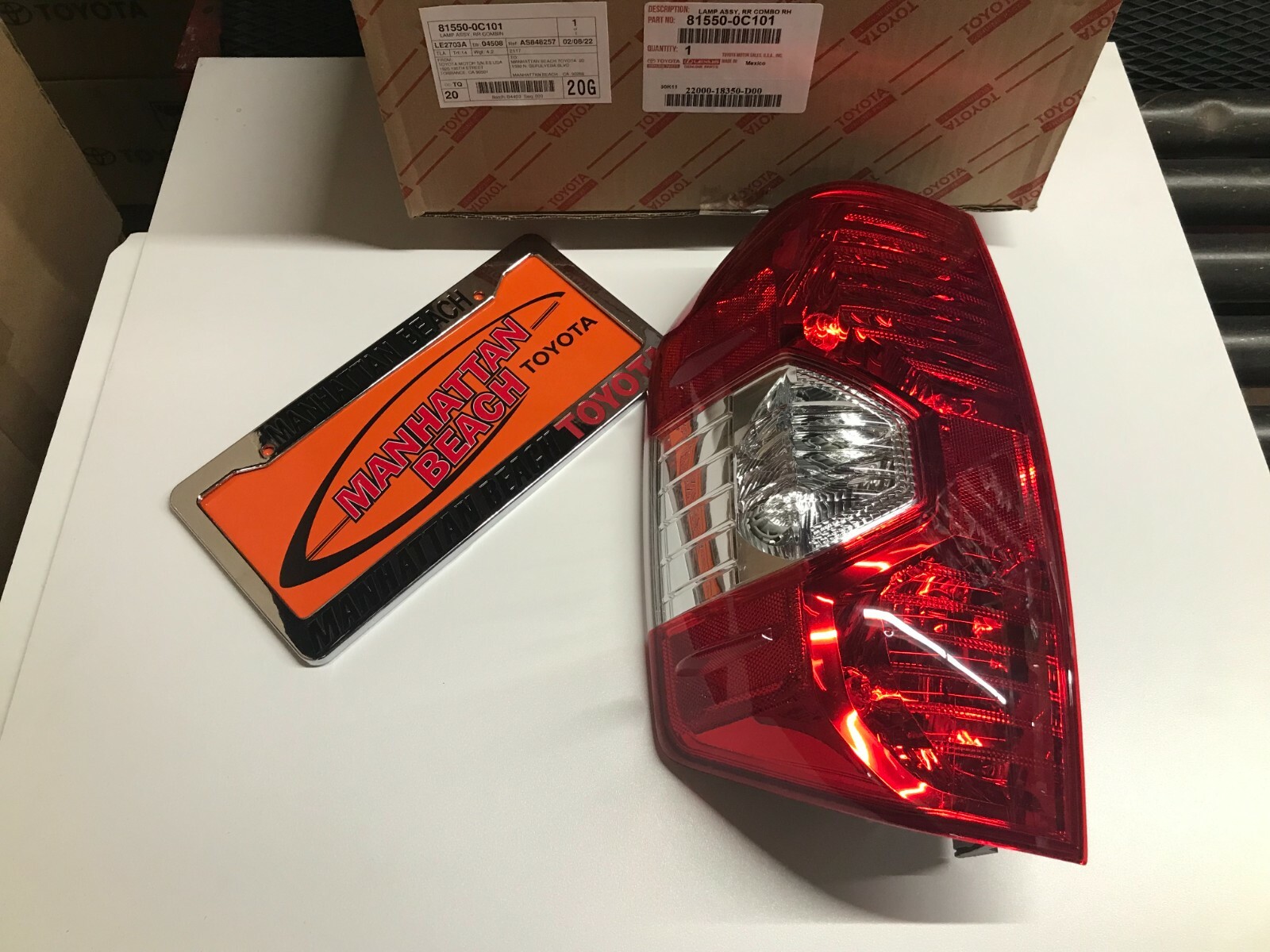 14-21 TUNDRA REAR TAIL LIGHT RIGHT SIDE REAR GENUINE TOYOTA 81550-0C101 ...