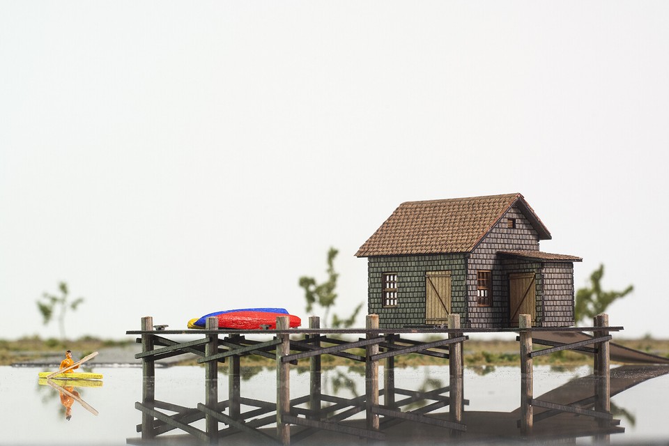 Laser Cut N Scale Dock House/ Fish Market Building KIT | eBay