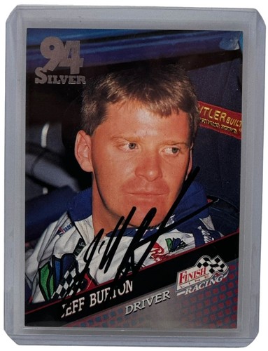 Jeff Burton 1994 Silver Finish Line In Person Autograph Signed NASCAR ...