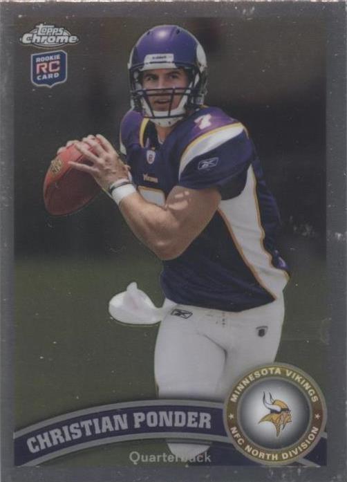 2011 Topps Chrome - Christian Ponder #165 Ball in Both Hands (RC) for ...