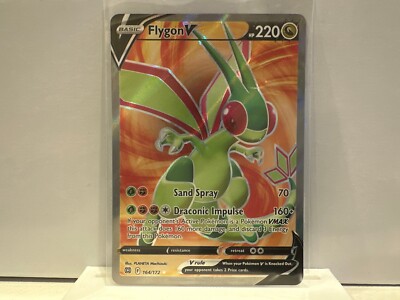 Flygon V Full Art 164/172 Ultra Rare Brilliant Stars Pokemon TCG NM ...